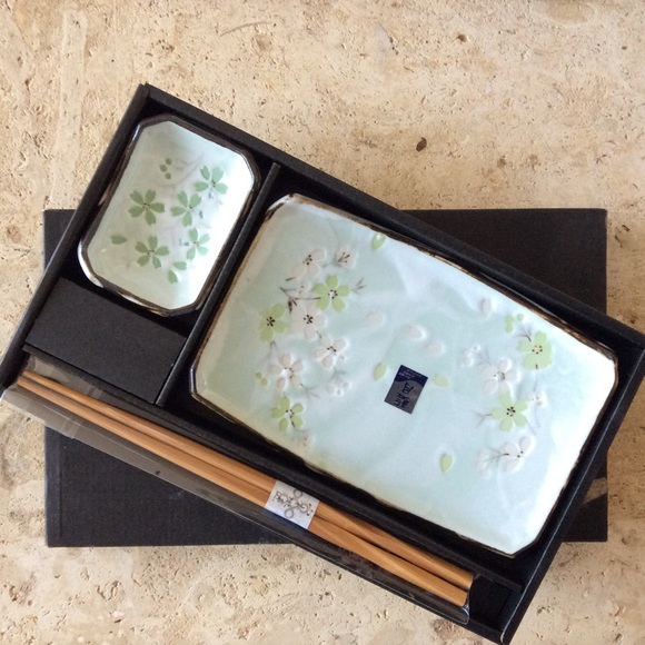 Dining | New Cherry Blossom Sakura Sushi Set | Poshmark